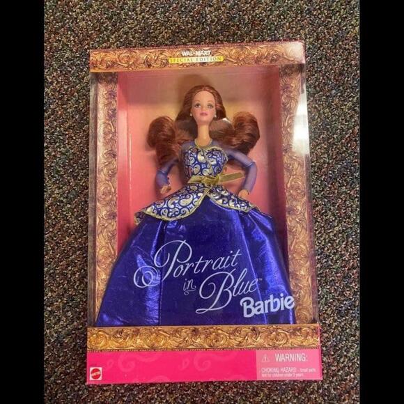Barbie | Other | Portrait In Blue Barbie | Poshmark